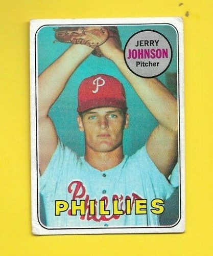 1969 Topps Jerry Johnson #253 Philadelphia Phillies VERY GOOD FREE ...