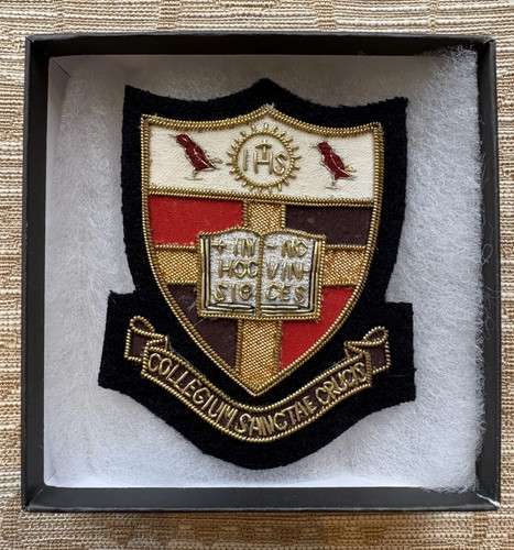RARE New 100% Authentic Official Holy Cross College Blazer Badge Silk ...