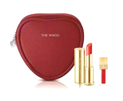 Korea Makeup Product_The Whoo Glow Lip Balm Special Set. Color: Red ...
