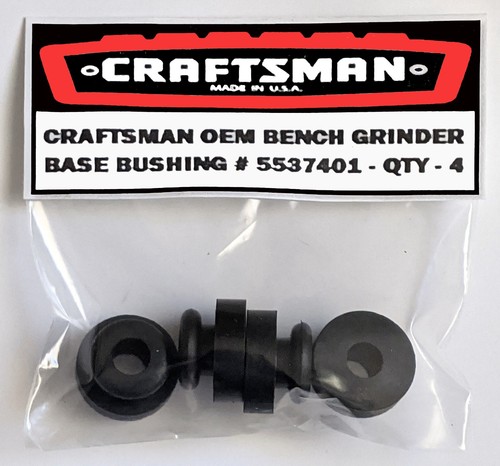 4 NEW Craftsman OEM NOS Bench Grinder Base Bushing 5537401 Rubber Feet ...