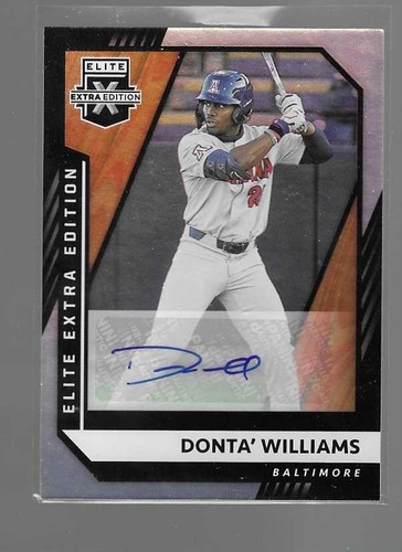 DONTA' WILLIAMS 2021 PANINI ELITE EXTRA EDITION AUTO CARD #106 | eBay