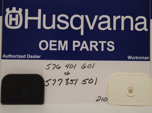 SML Set of Genuine Husqvarna Air Filters 577851501 & 576401601 for 525 ...