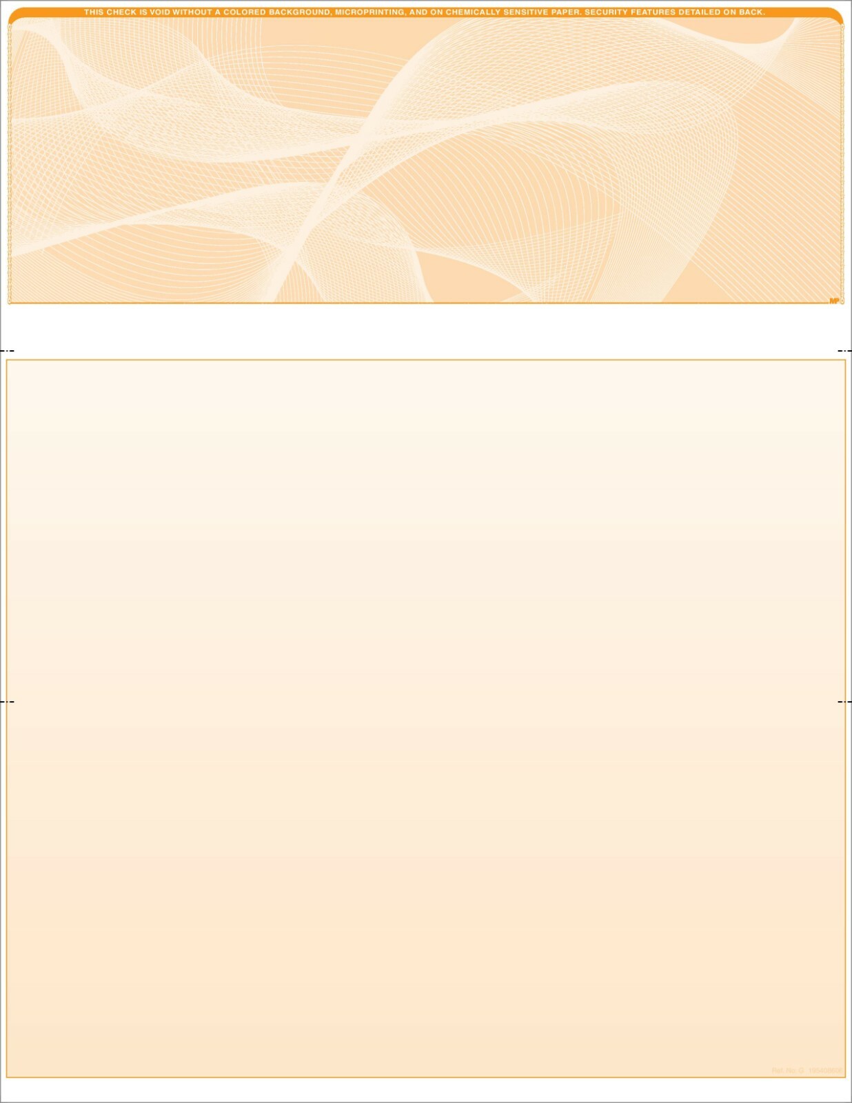 300 checks Blank Security Check Stock Paper - 3 Per Page - (Marble Blue ...