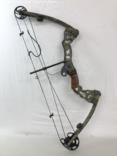 BowTech Mighty Mite Green & Brown Camouflage Compound Bow w/ Dalton 2000 Rest | eBay