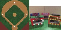 HO Scale Baseball Field Model Train Scenery Sheets – Unique Train ...