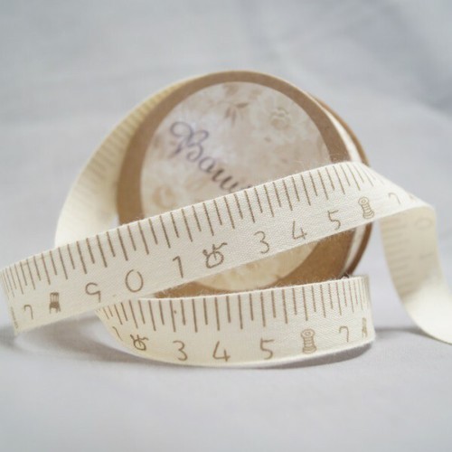 Bowtique Natural Cotton Measuring Tape Ribbon 15mm X 5m Reel for sale ...