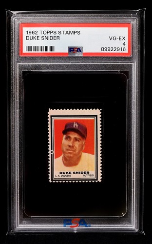 1962 Topps Duke Snider Stamp - PSA 4 | eBay