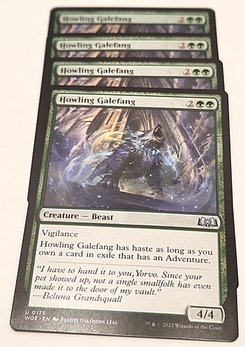 Magic the Gathering (mtg): WOE: Howling Galefang (x 4) | eBay