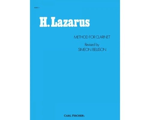LAZARUS METHOD FOR CLARINET PART 1 MUSIC BOOK CARL FISCHER BELLISON NEW ...