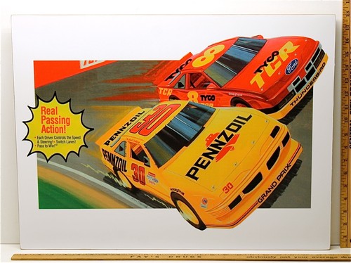 1992 TYCO TCR Total Control Racing Slot Car Art Work MansRoom Framed ...