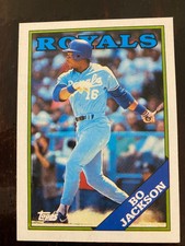 Bo Jackson Baseball Trading Card Checklist
