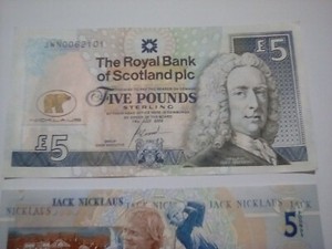 Jack Nicklaus Five Pound Note for sale | eBay