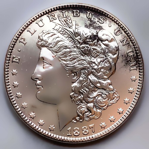 1887 AU/UNC MORGAN SILVER DOLLAR 90% $1 COIN US #C413 | eBay