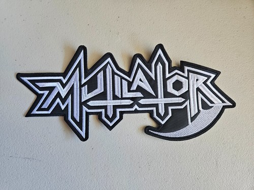 MUTILATOR, SEW ON WHITE EMBROIDERED LARGE BACK PATCH | eBay