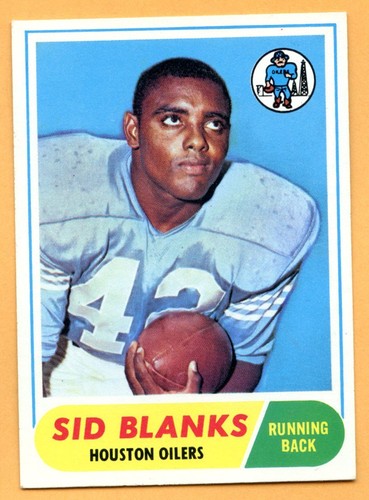 1968 Topps Football #120B Sid Blanks (EX-MT) -- Houston Oilers | eBay