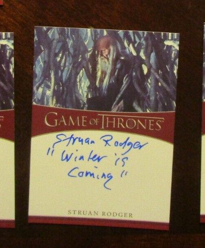 Game of Thrones Complete Series Volume 2 STRUAN RODGER Inscription ...