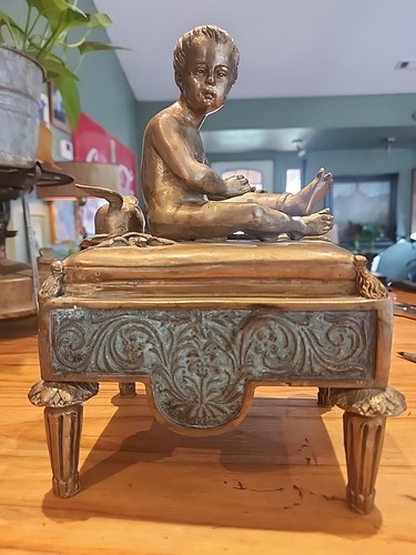 19th Century Brass Recumbent Hermes Child Statue Greek God The ...