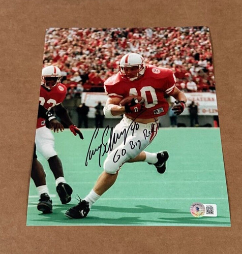 CORY SCHLESINGER SIGNED NEBRASKA CORNHUSKER 8X10 PHOTO BECKETT BAS ...
