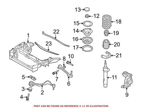 Genuine OEM Suspension Strut Front Driver Left for BMW 31316786023 | eBay