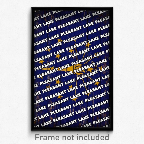 Pleasant Lake Indiana Poster (IN City Souvenir 11x17 Town Print) | eBay