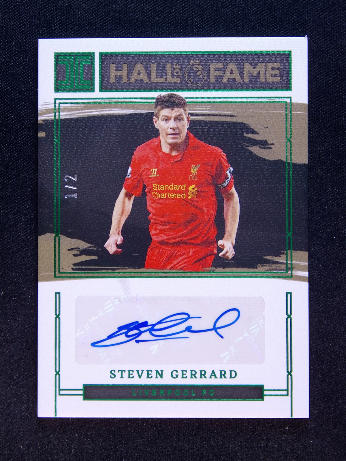 Steven Gerrard 2022 Impeccable Premier League #HOF-SG Hall of Fame ...