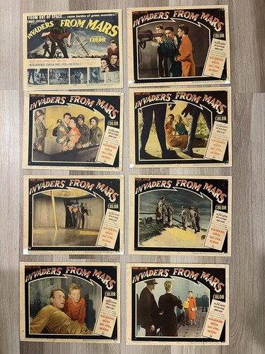 Invaders From Mars Original Movie Lobby Card Set Of 8 1953 W. Cameron ...