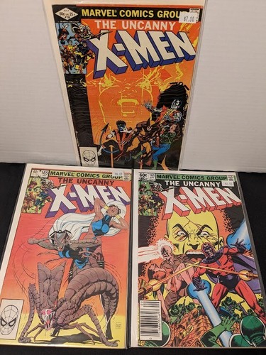 Uncanny X-Men #159 #161 #165 Dracula Origin of Magneto Marvel 1982 | eBay