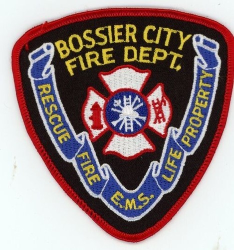 LOUISIANA BOSSIER CITY FIRE RESUCE EMS DEPARTMENT SHOULDER PATCH POLICE ...