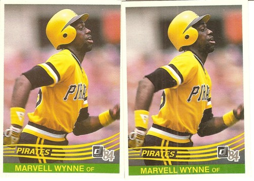 2 CARD 1984 DONRUSS MARVELL WYNNE BASEBALL CARD LOT #508 | eBay