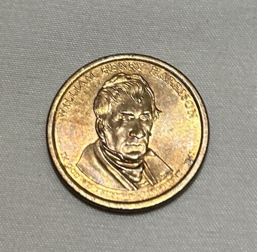 President William Henry Harrison 2009 $1 Coin - Gold in Color ...