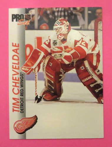 1992 NHL Pro Set, Detroit Red Wings - TIM CHEVELDAE | eBay