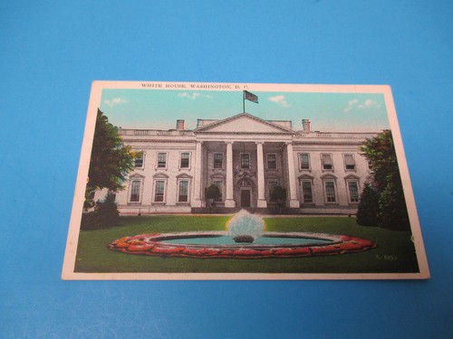White House Washington Dc 1928 Postmarked Vintage Color Postcard PC28 ...