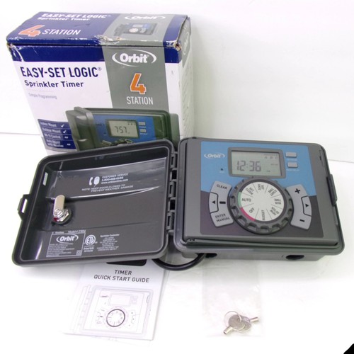 Orbit 27894 Easy Set Logic 4 Station Sprinkler Timer ~ New In Box ~ | eBay