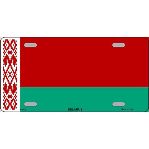 Belarus Flag License Plate Metal Sign Plaque Art Car Truck Wall Home ...