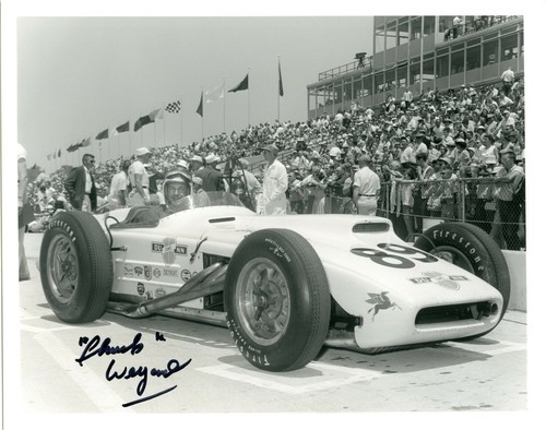 CHUCK WEYANT AUTOGRAPHED 1958 INDY 500 Dunn/Offy #89 24TH PLACE 8 X 10 ...