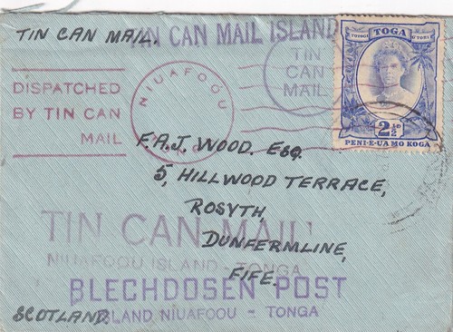 Tonga Tin Can Mail Island Cover | eBay