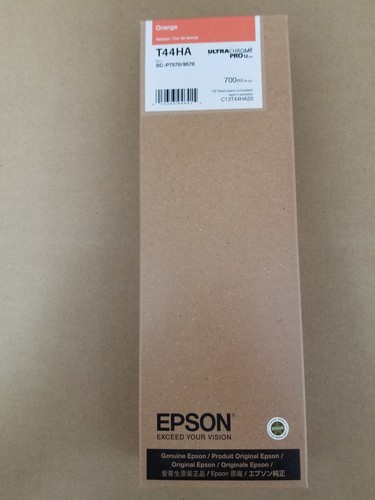 GENUINE Epson PRO12 Orange Ink 700ml For P7570 & P9570 (T44HA) | eBay