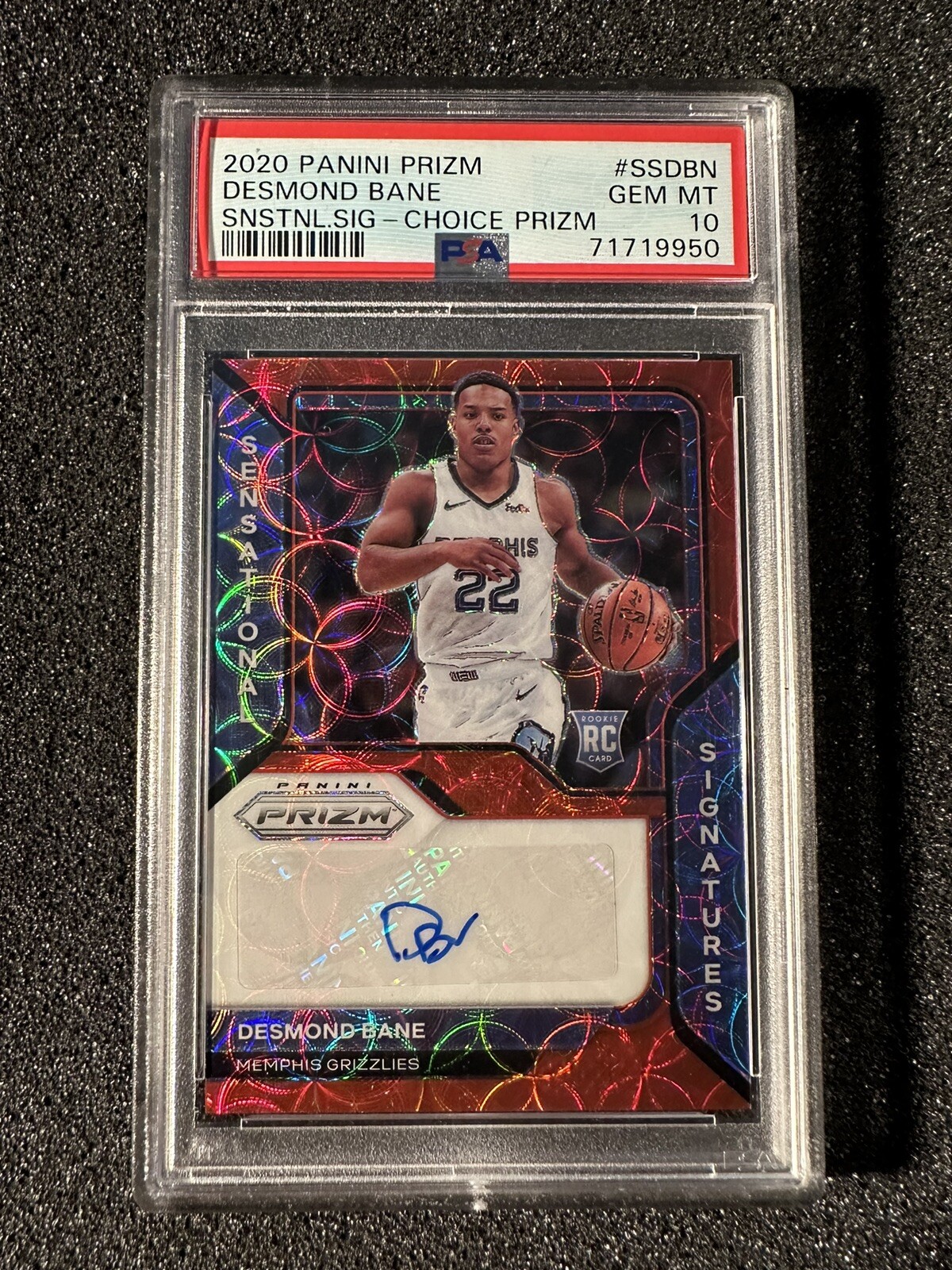 Desmond Bane 2020 Prizm #RS-DBN Rookie Signatures - Choice Price Guide ...