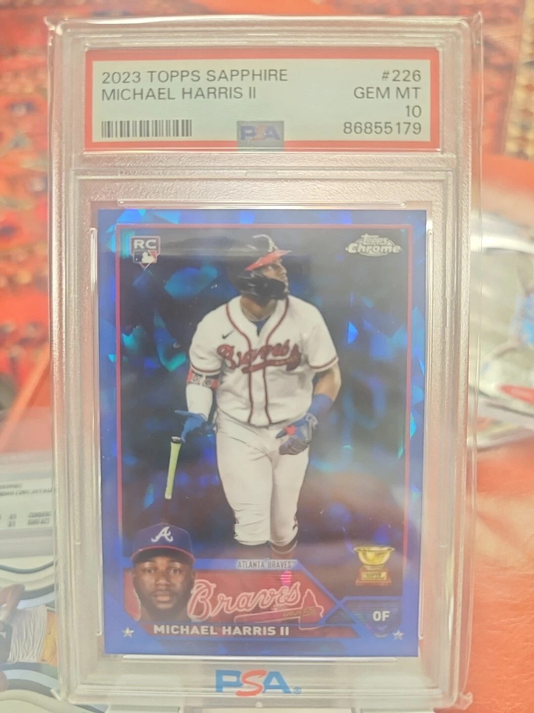 Michael Harris II 2023 Topps Chrome Sapphire Edition #226 Base Price ...