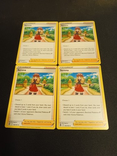 Serena 164/195 Silver Tempest Trainer Card set (4) Pokemon TCG NM | eBay