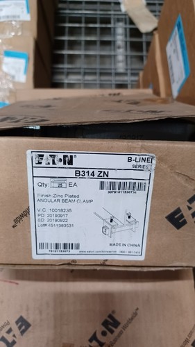 (25) Eaton B-Line series beam clamps, B314ZN, (For 1-5/8" Channel), 25 ...