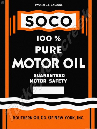 Soco Motor Oil Metal Sign 3 Sizes to Choose From | eBay