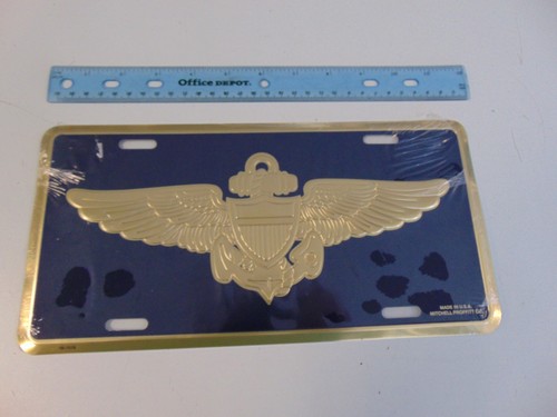 1/2 Off Sale Aluminum Military License Plate U S Naval Aviator Pilot ...