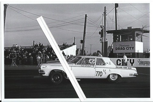 1960s Drag Racing-1963 Super Stock Dodge-426 Max Wedge at Fontana Drag ...