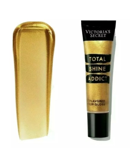 Victoria's Secret TOTAL SHINE ADDICT GOLD CRUSH Lipgloss .46 Lipstick ...