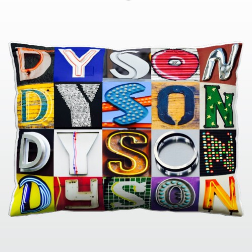 Personalized Pillow featuring the name DYSON in photos of actual sign ...