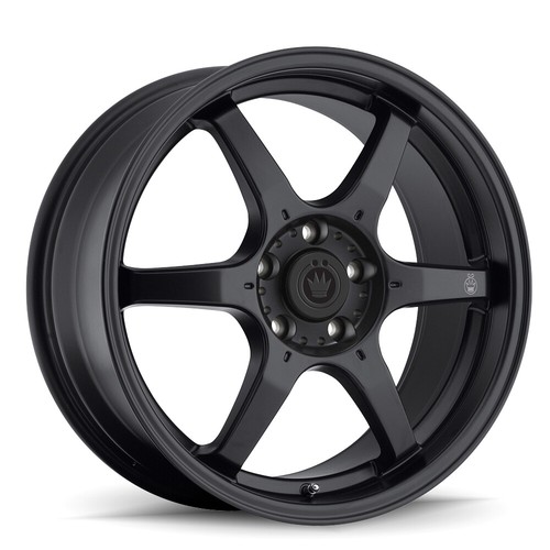 16x7 +40 Konig Backbone 5x114.3 Matte Black Milling Logo Wheels (Set of ...
