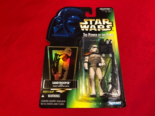 Star Wars SANDTROOPER w/ BLASTER RIFLE POWER OF THE FORCE 1996 ...