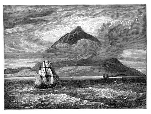 The peak of Tenerife Canary Islands c1890 An engraving Robert Brow- Old ...
