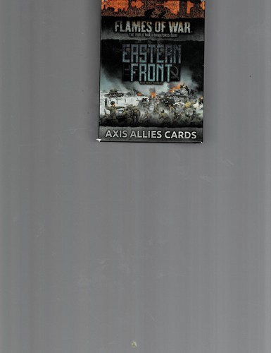 Flames of War Eastern Front Axis Allies Card Pack Mid War New | eBay
